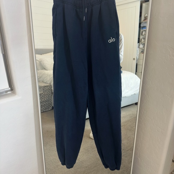 ALO Yoga | Pants & Jumpsuits | Alo Yoga Navy Track Pants | Poshmark